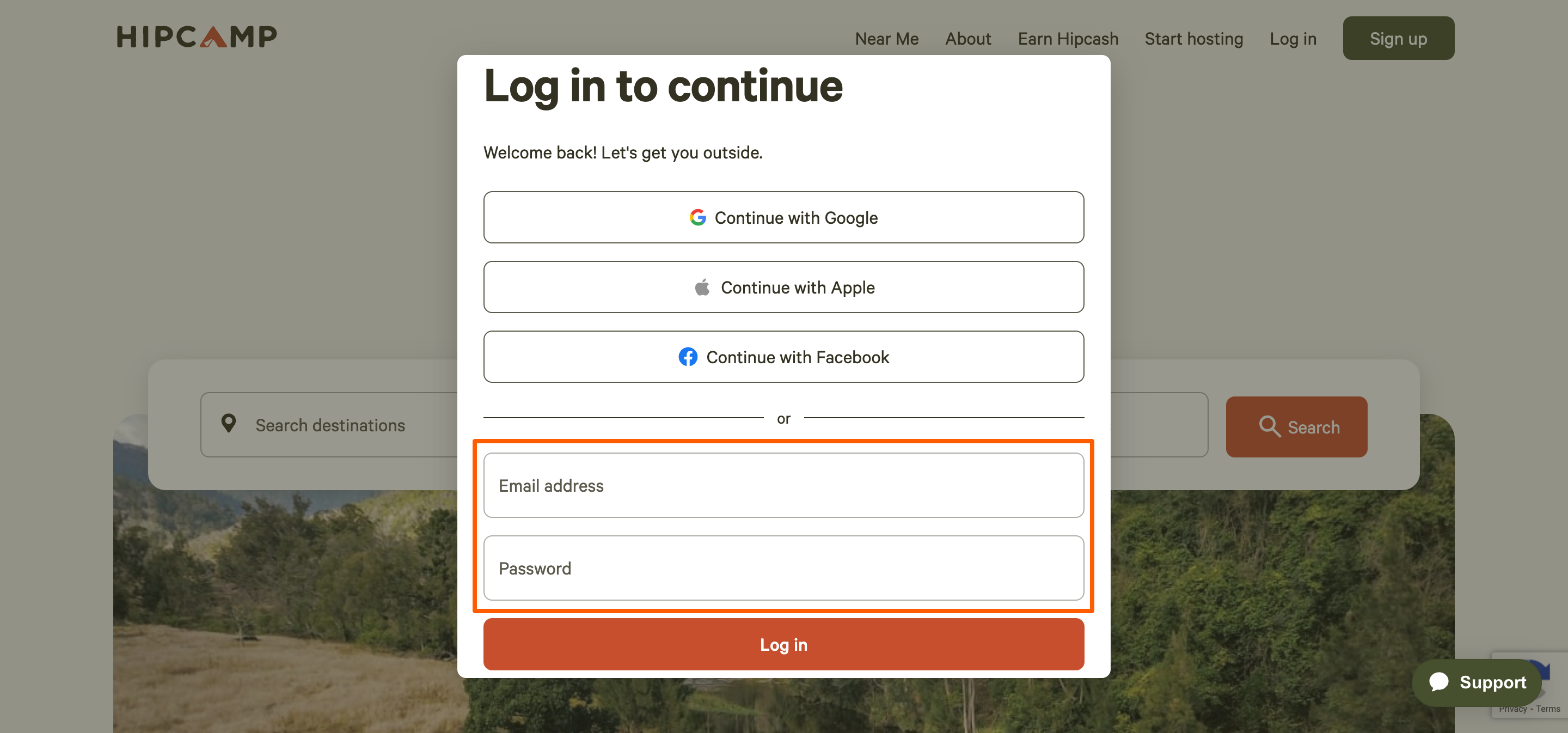 How do I log in to Hipcamp? – Hipcamp Help