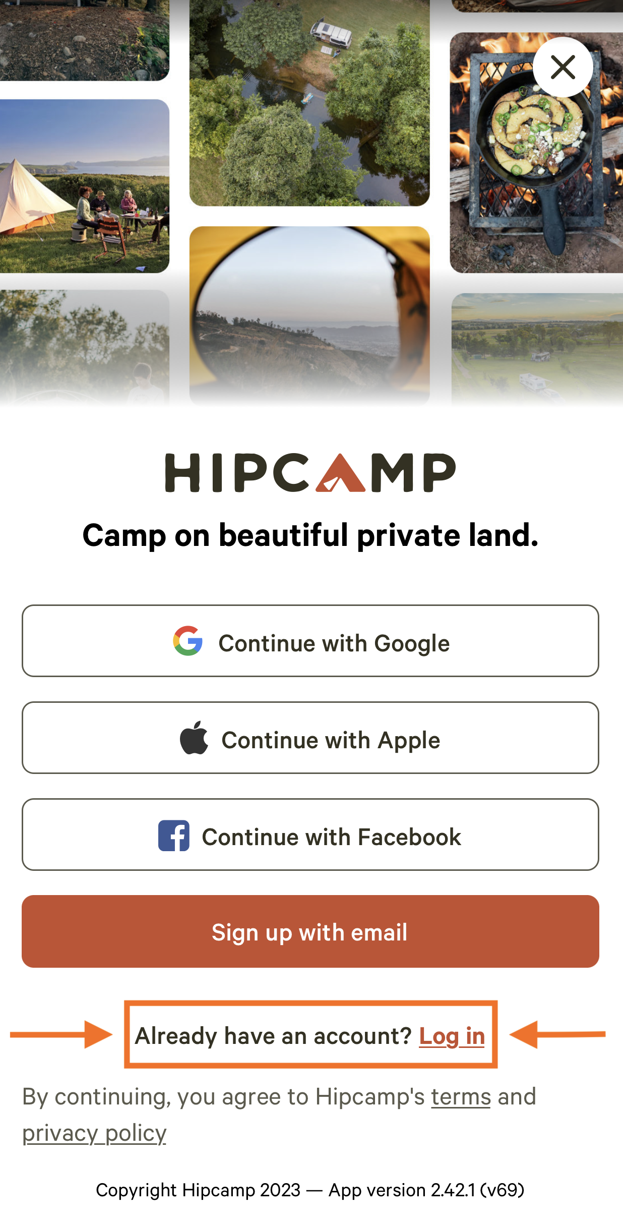 How do I log in to Hipcamp? – Hipcamp Help