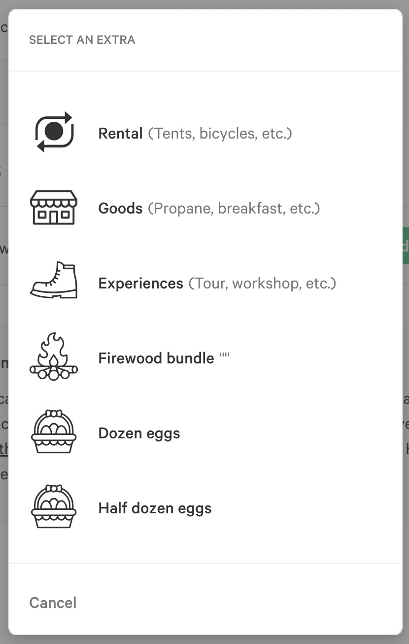 How do Extras work? – Hipcamp Help